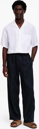 Arket Lockere Leinenhose -Blau