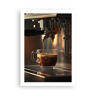 Arttor Wandposter Art Prints 50x70cm Poster ohne Rahmen Kaffee Kaffeemaschine Gastronomie Küche Wanddeko Bild Wand Kunstdruck Deko Wandbilder Dekoration Wohn