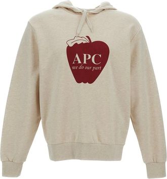 A.P.C. A.p.c., Homme, Sweatshirts et sweats &agrave; capuche, Beige, Taille: M SweaT-shirts &agrave; capuche