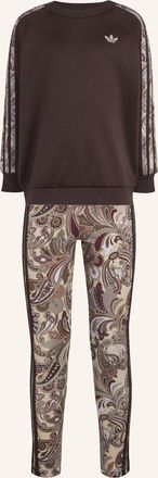 adidas Originals Adidas Originals Adidas X Liberty London Oversized Crew Und Leggings Set braun