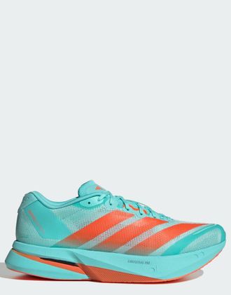 adidas adidas Performance - Adizero Boston 13 - Chaussures - Aqua flash/Orange impact-Bleu