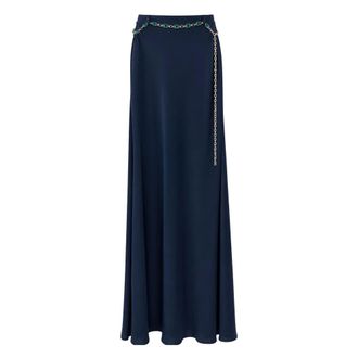 Liviana Conti Jupe Maxi - Femme - Jupes - Bleu - Taille: 40 FR