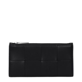 Bottega Veneta Hommes Portefeuille en cuir noir