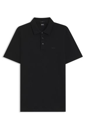 BOSS Herren Palosh 30 Slim-Fit Poloshirt aus Interlock-Baumwolle Schwarz001 XXXL