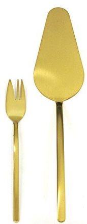 Mepra 13-teiliges Due Ice Oro Tortenheber-Set, Metallic (108022013)