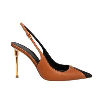 Elisabetta Franchi D&eacute;collet&eacute; Slingback - - Shoes - Damen - Braun - 37 EU