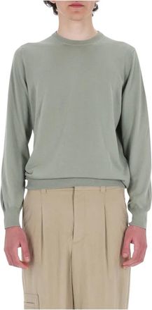 Barba Homme, Pulls, Vert, Taille: XL Pull ras du cou en coton