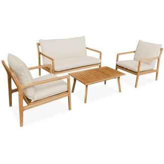 Sweeek Gartenm&ouml;belset Akazie 4 Personen