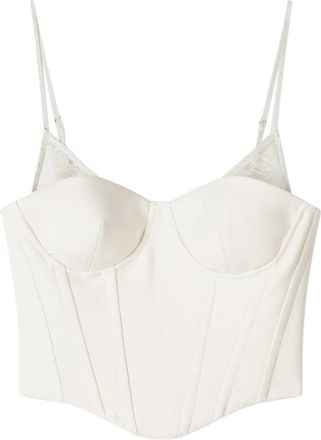 Patrizia Pepe Femme, Tops, Beige, Taille: 40 FR Corset Top