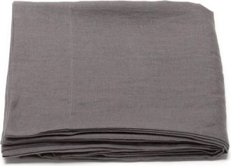 LinenMe Leinen Bettwäsche Graphite 180x275 cm - Bettlaken ohne Gummizug - Leintuch 100% Leinen, Hergestellt in Litauen