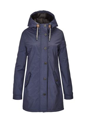G.I.G.A. DX Damen Dianora Casual Softshell Parka Mit Kapuze, Navy, 34