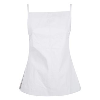 STUDIO NICHOLSON Apron Top - - Tops - Damen - Wei&szlig; - 2XS