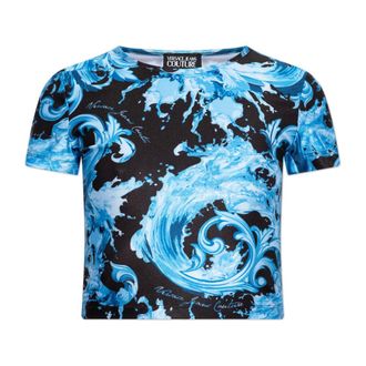 Versace Jeans Couture Damen, Oberteile, Blau, XSGr&ouml;&szlig;e