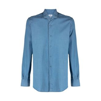 Mazzarelli Homme, Chemises, Bleu, Taille: 4XL Chemise en denim