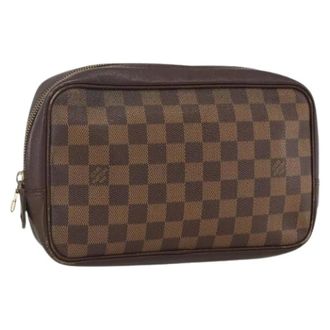 Louis Vuitton Pochette Pre-owned Damier Ebene - Femme - Pre-owned - Brun - Taille: ONE Size