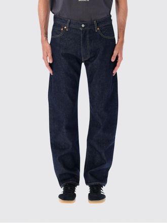 Levi's Jean 555 Straight en denim de coton bleu &agrave; taille mi-haute
