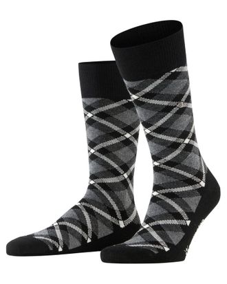 Burlington Gemusterte Socken aus einem Bio-Baumwoll-Mix in