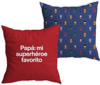 UO Kissenbezug, Motiv: My Superh&eacute;roe Favorit, dekorativer Kissenbezug, 45 x 45 cm, weich und bequem. Material: 100% Baumwolle. Originelles Geschenk zum V