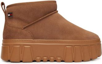 Tommy Jeans Schneeschuhe Tjw Suede Platform Boots Wl EN0EN03158 Hellbraun