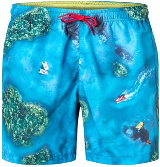 Napapijri Herren Badeshorts blau Mit Prints