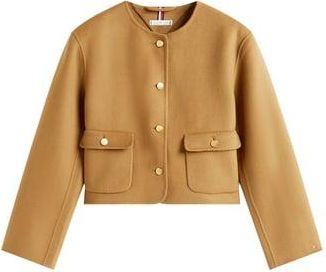 Tommy Hilfiger Veste unie en laine m&eacute;lang&eacute;e
