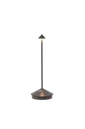 Zafferano lampe de table Pina, rechargeable et sans fil avec contr&ocirc;le tactile, adapt&eacute;e pour lint&eacute;rieur et lext&eacute;rieur, variateur, 2200-3000 K, hauteur 29 cm, cou