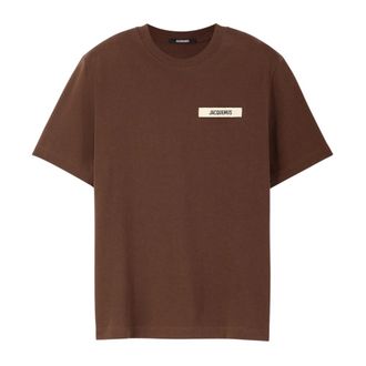 Jacquemus Homme, Tops, Brun, Taille: XL T-Chemises