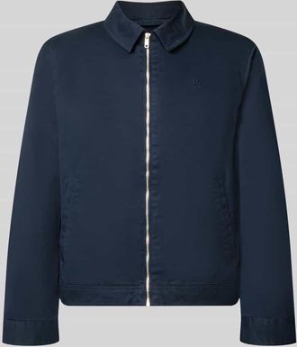 Review Regular Fit Jacke aus Baumwoll-Mix