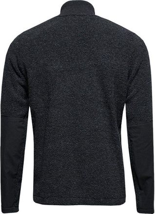 Maloja Fleecejacke SilberahornM (Stehkragen, Brusttasche) schwarz/grau Herren