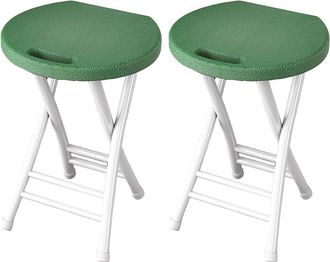 Generic Klappstuhl Camping Leicht Tragbar 2er Set mit Metallrahmen Gartenstühle Stapelbar Kleiner Hoher Belastbarkeit für Partys, Hochzeiten, Picknick(Bronze)