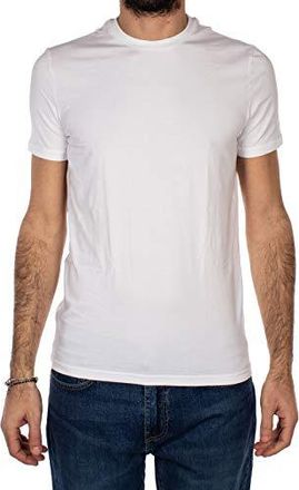 Dsquared2 Dsquared2 2-Pack Jersey Coton Stretch &eacute;quipage-Neck Hommes T-Shirts, Blanc Petit