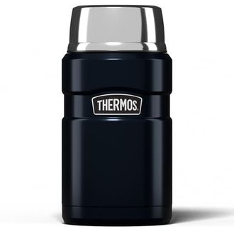 Thermos Très grand thermos isotherme en acier inoxydable, 710 ml, bleu métallisé