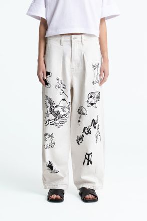 Kings of Indigo Kings of Indigo Herren vegan Hose Kimmy Amsterdam Scribble Wei&Atilde;Y