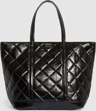 Vanessa Bruno Cabas Cuir Matelassé XL Noir