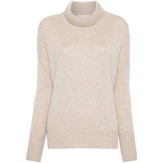 Lisa Yang Heidi Ribbed Roll-neck Sweater