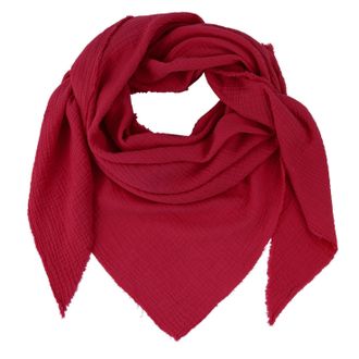 Glamexx24 Damenschal Musselin Dreieck Schal, XXL Schal verschiedenen Farben Halstuch Winterschal aus Baumwolle Hergestellt in Italien