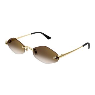 Cartier Panth&egrave;re Sonnenbrille - - Accessories - Damen - Gelb - 55 MM
