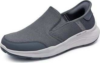 Skechers Equalizer 5.0 Drayze Baskets à Enfiler Mains Libres pour Homme, Charbon, 44 EU