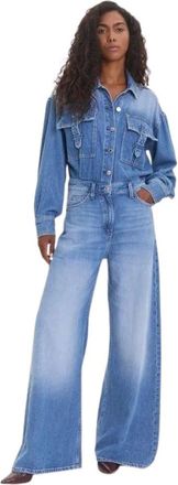 Guess Femme, Combinaisons et Ensembles, Bleu, Taille: W29 Kinsley Jumpsuit