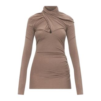 Entire studios Entire Studios, Femme, Blouses et Chemises, Brun, Taille: 42 FR Draped top