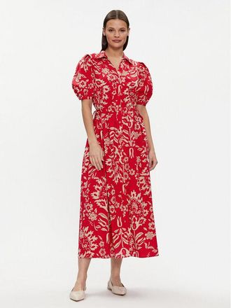 Liu Jo Hemdkleid MA4084 T3905 Rot Regular Fit