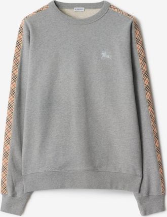 Burberry Sweat-shirt en coton avec Check, Size: XXL