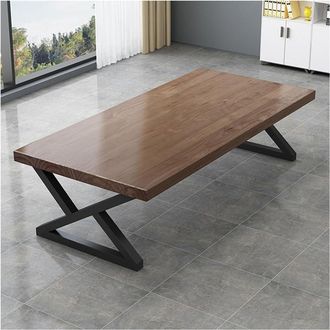 Generic Extra Dicker gro&szlig;er B&uuml;ro-Konferenztisch, Konferenztisch, for Gesch&auml;ftstreffen, Seminare und Schulungen, bietet Platz for 4 bis 8 Personen(Grau)