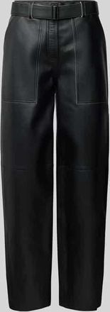 Joseph Regular Fit Stoffhose aus echtem Leder