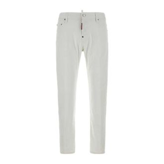 Dsquared2 Garment Dyed Slim Twist Jeans - - Jeans - Herren - Wei&szlig; - XL
