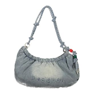 Desigual Half Logo Denim Waverly Bag - - Bags - Damen - Blau - ONE SIZE