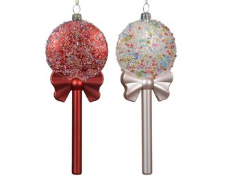 Kaemingk Christbaumschmuck Lollipop Kunststoff 18cm - Figur zum Aufhängen - 1 Stück sortiert - bruchfest - Weihnachtsbaumschmuck & Christbaumanhänger für Weihn