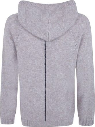 Giorgio Armani Alpaca Knit Hoodie - Beige