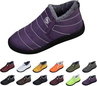 Generic Bottes neige pour hommes imperm&eacute;ables - Bottes dhiver pour femmes avec doublure - Bottes dext&eacute;rieur - Bottes pour pieds larges - Snowboots - Basses ch