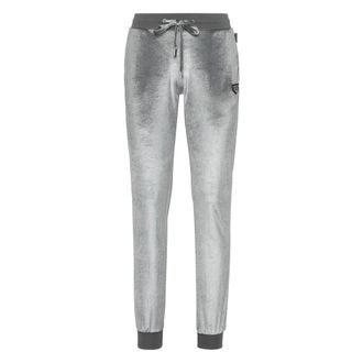 Philipp Plein Femme, Pantalons, Gris, Taille: 40 FR Pantalons de surv&ecirc;tement Skull